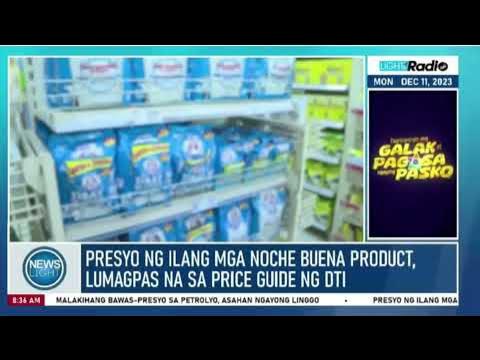 Presyo ng ilang mga Noche Buena product, lumagpas na sa Price Guide ng DTI - YouTube