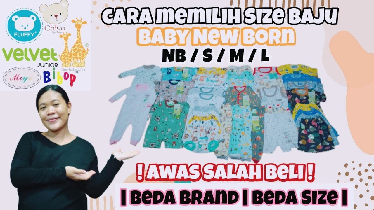 CARA MEMILIH SIZE / UKURAN BAJU BABY NEW BORN. REVIEW UKURAN BRAND DAN ...