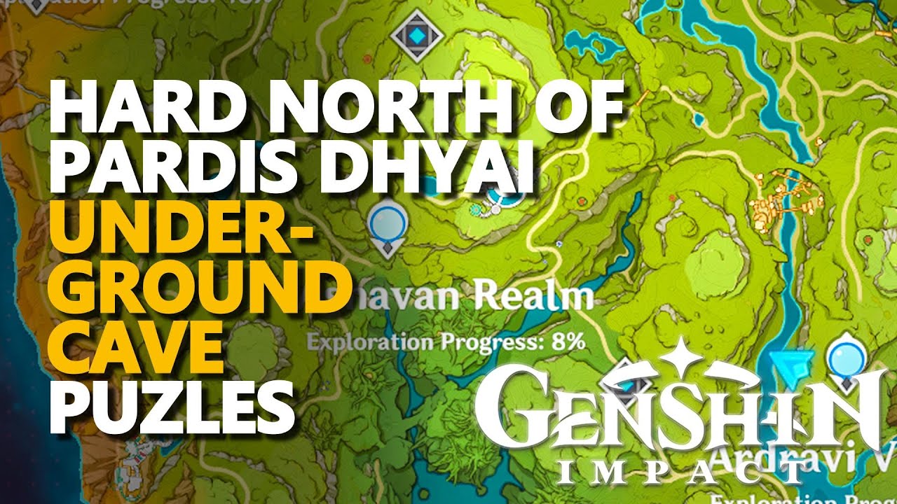 Hard North of Pardis Dhyai Underground Cave Genshin Impact Remarkable ...