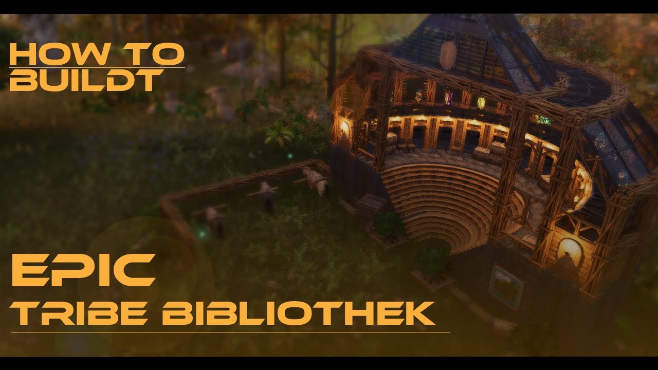 HOW TO BUILD an EPIC TRIBE BIBLIOTHEK/LIBRARY in ARK SURVIVAL ASCENDED ...