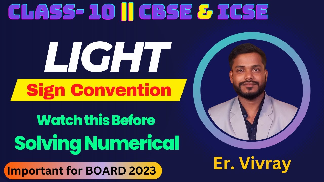 Sign Conventions for Spherical Mirrors - Light Reflection And ...