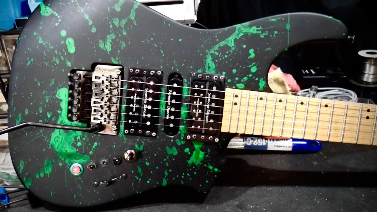 Alien Blood Jackson with 5 pickups - 3 single coils & 2 humbuckers ...