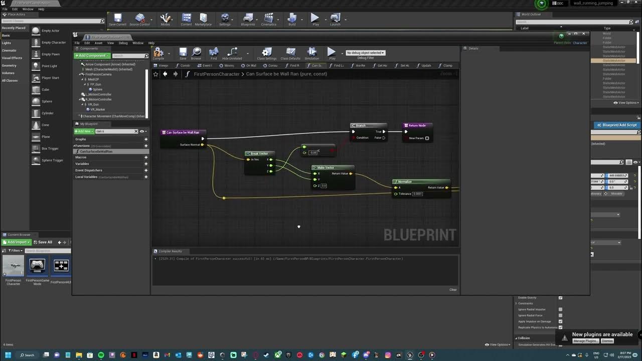 How to create "Wall-Run" mechanic. - YouTube