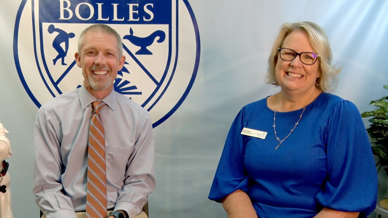 Tyler Hodges with Director of The Bolles Annual Fund & Parent Programs ...