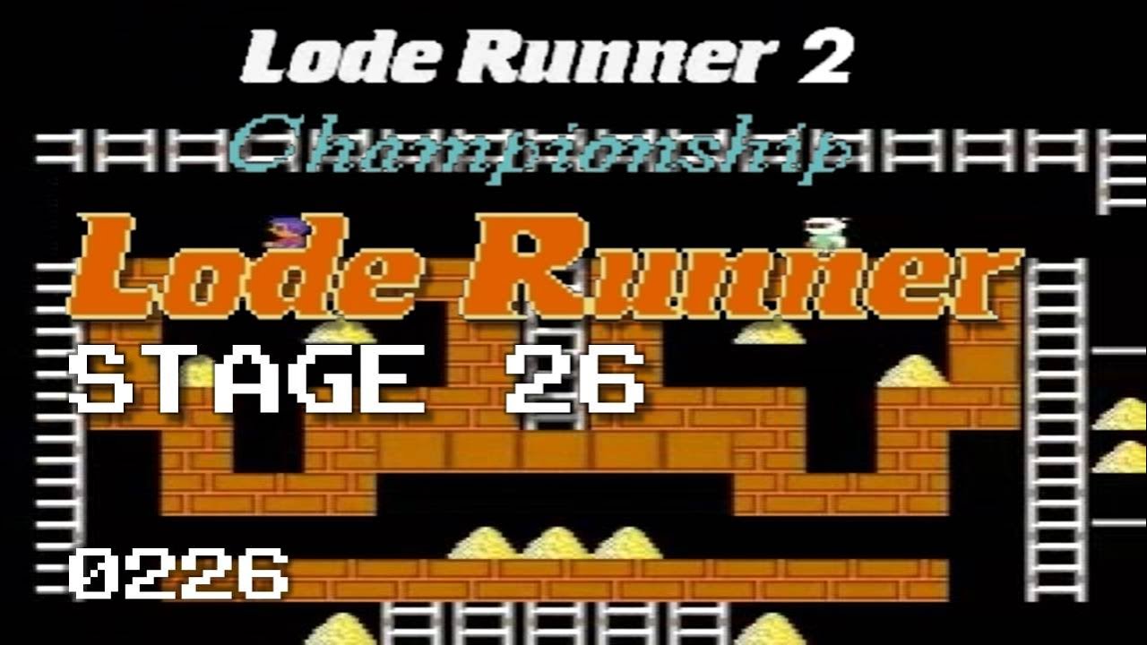Lode Runner 2 - Stage 26 [0226] - YouTube