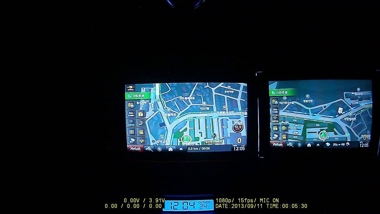 IQ 3D 5000V ＆ IQ 3D 2000 주행경로 체험 (리얼타임 ＆ 다이나믹) 0910-12 - YouTube