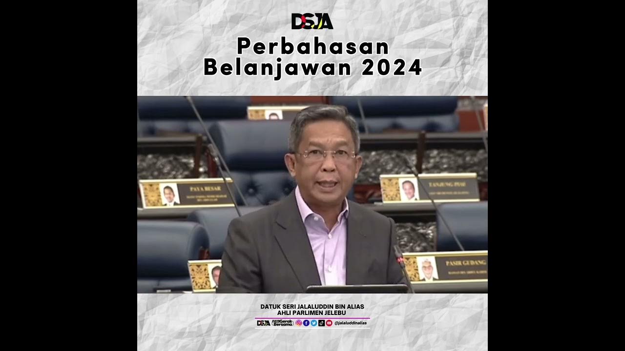 Ucapan Perbahasan Belanjawan 2024 di Dewan Rakyat pada 23 Oktober 2023 - YouTube