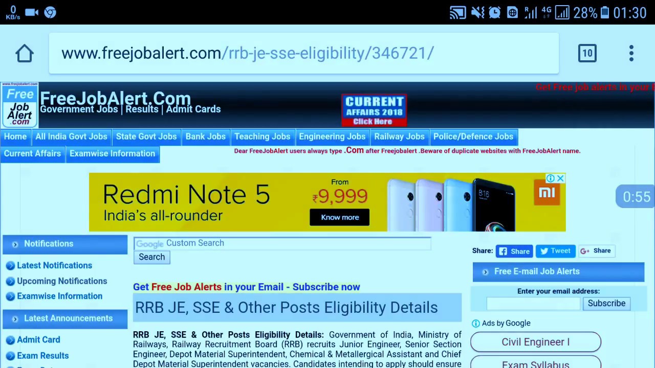 RAILWAY SSE & JE ELIGIBLITY CRITERIA,SYLLABUS AND EXAM NOTIFICATION ...