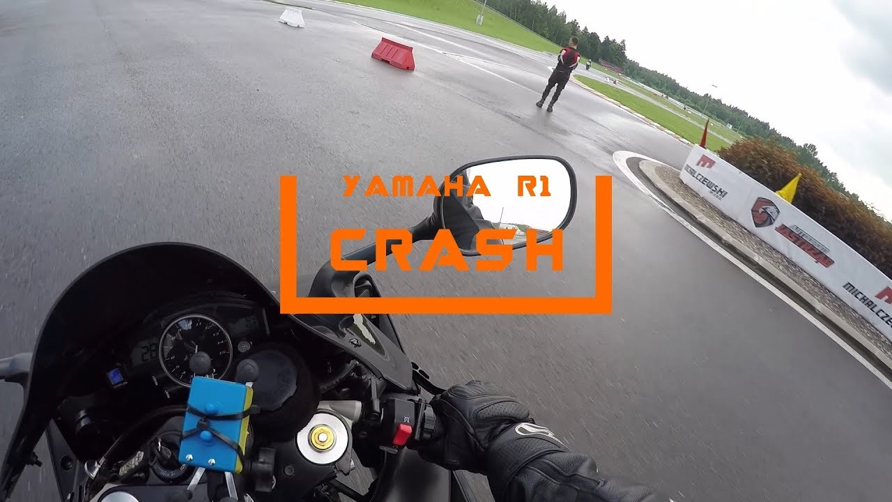 Yamaha R1 Crash | Autodrom Jastrząb - YouTube