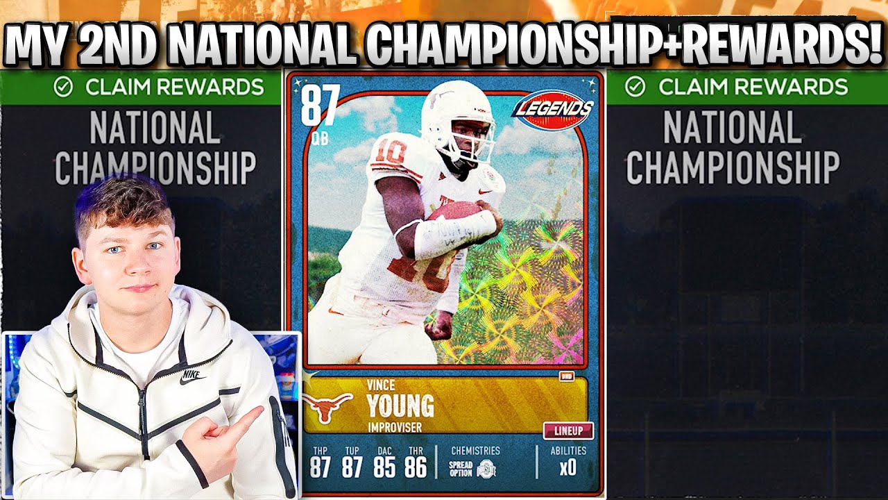 HAIL MARY TD! MY 2ND NATIONAL CHAMPION CUT GAMEPLAY AND REWARDS! - YouTube
