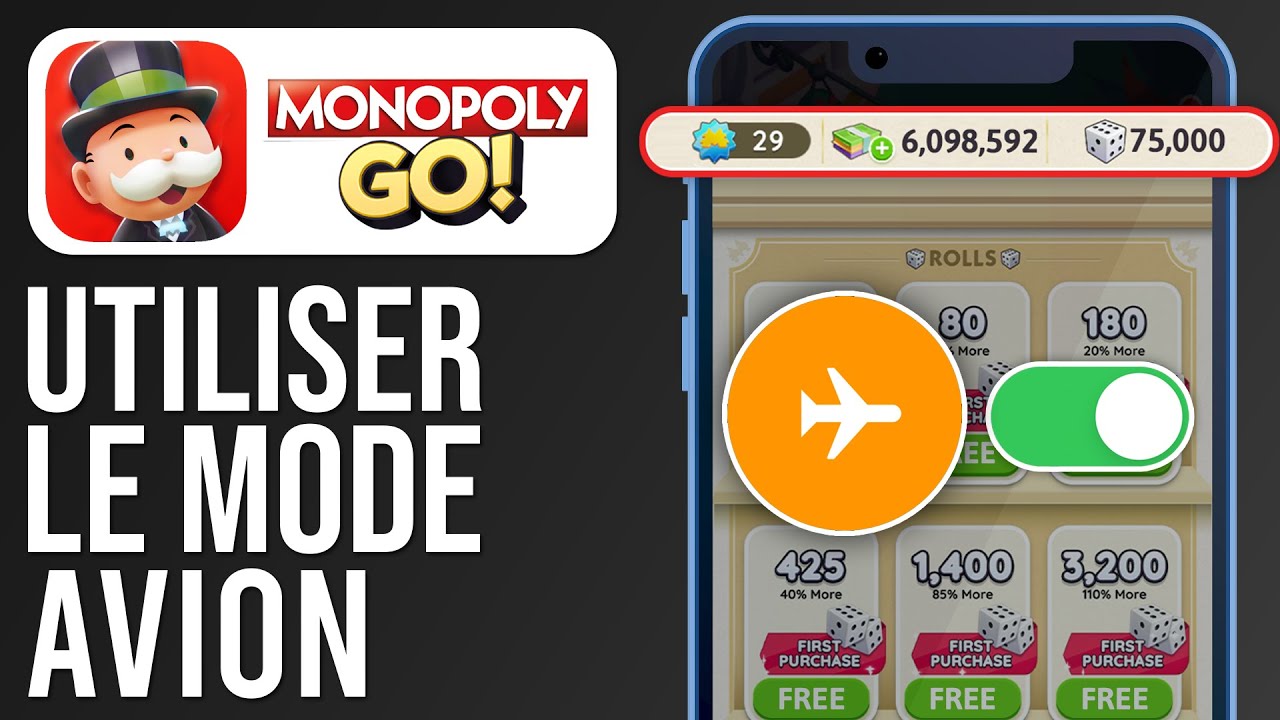Comment Utiliser Le Mode Avion Dans Monopoly Go! - YouTube