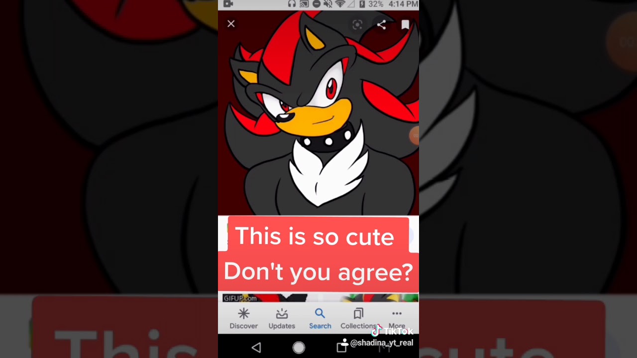 My favorite gif of Shadow The Hedgehog blushing - YouTube