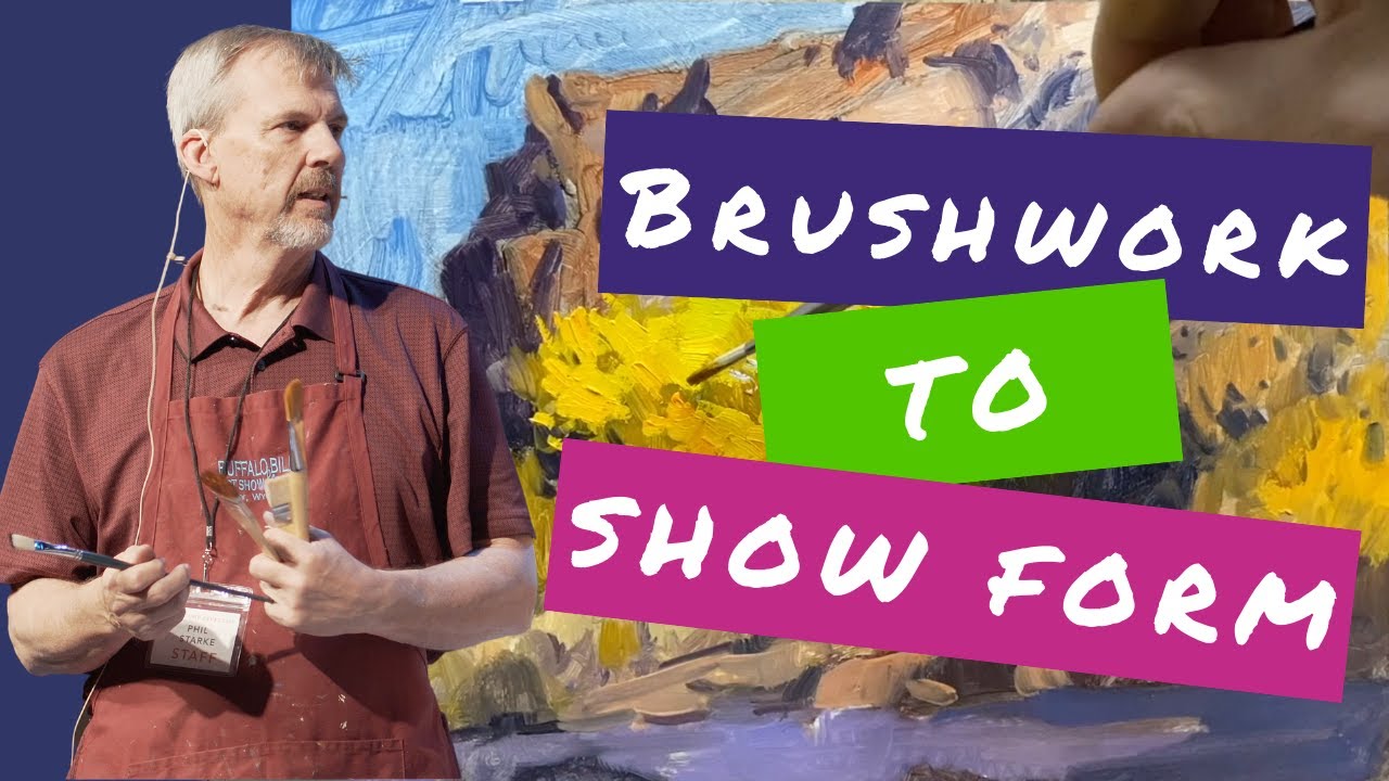 Using Brushwork To Show Form In Your Landscape Painting - Tutorial - YouTube