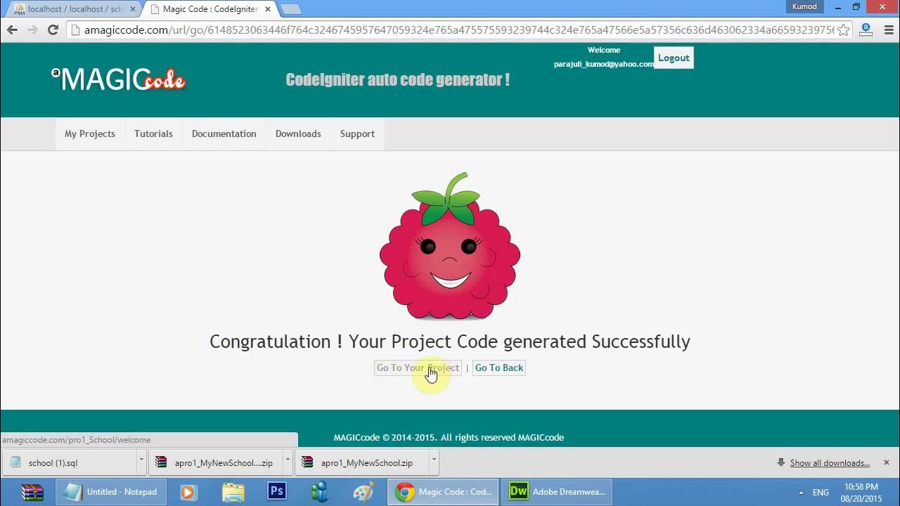 Codeigniter Auto Code Generator [ A Magic Code ] - YouTube