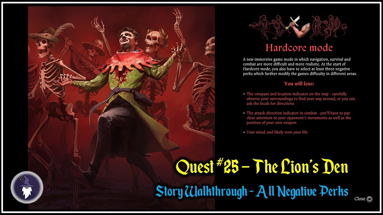 KINGDOM COME DELIVERANCE 2 | QUEST #25 THE LION'S DEN [HARDCORE MODE ...