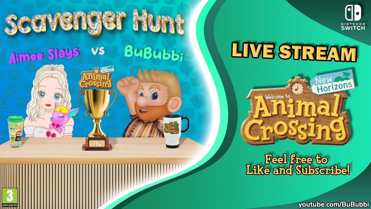 Animal Crossing: New Horizons - Scavenger Hunt with Aimee Slays - YouTube