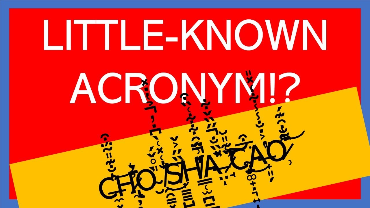 A Defense of Cho Sha Cao (Little-Known Acronym!) │ TRIGONOMETRY ...