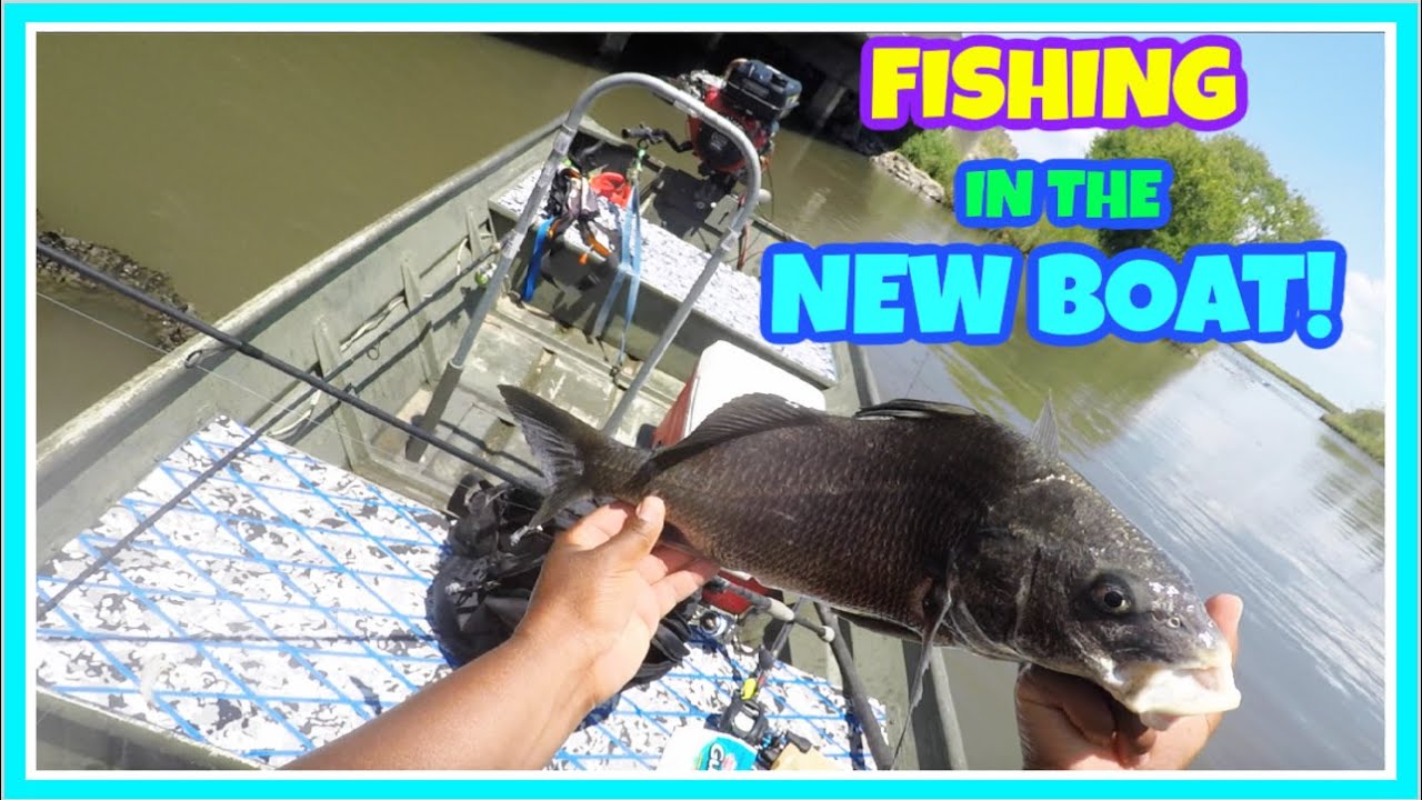 FIRST TIME in the NEW BOAT! Louisiana Marsh Fishing! - YouTube