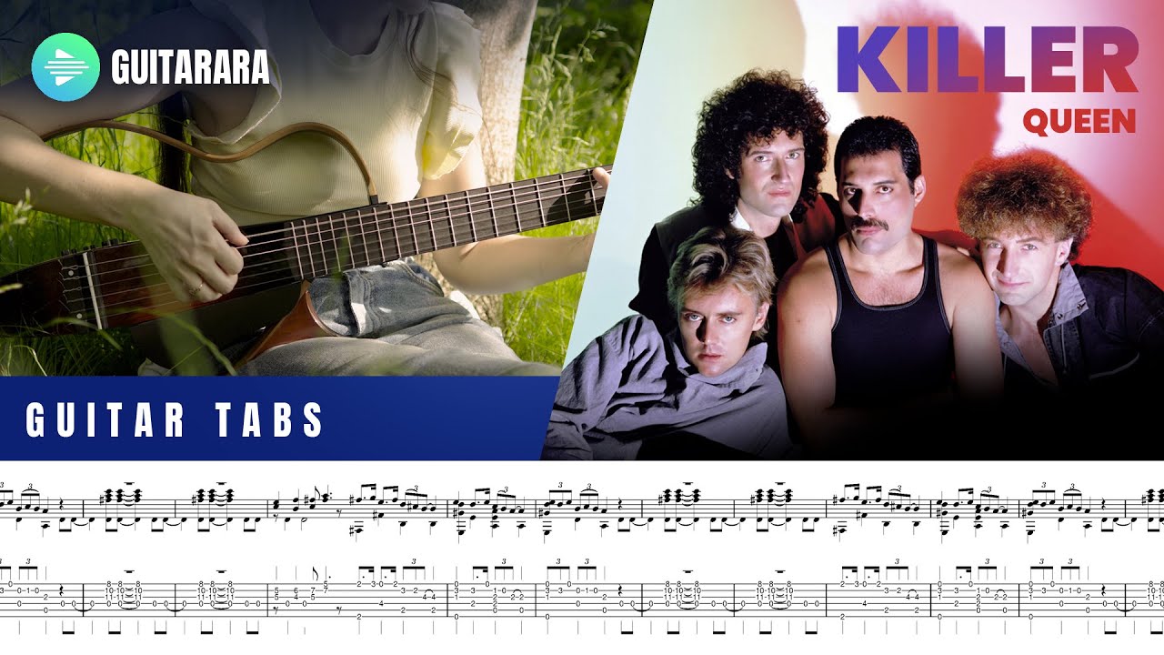 🎸QUEEN |----Killer Queen----| Classical Guitar Cover | Guitar Tabs ...