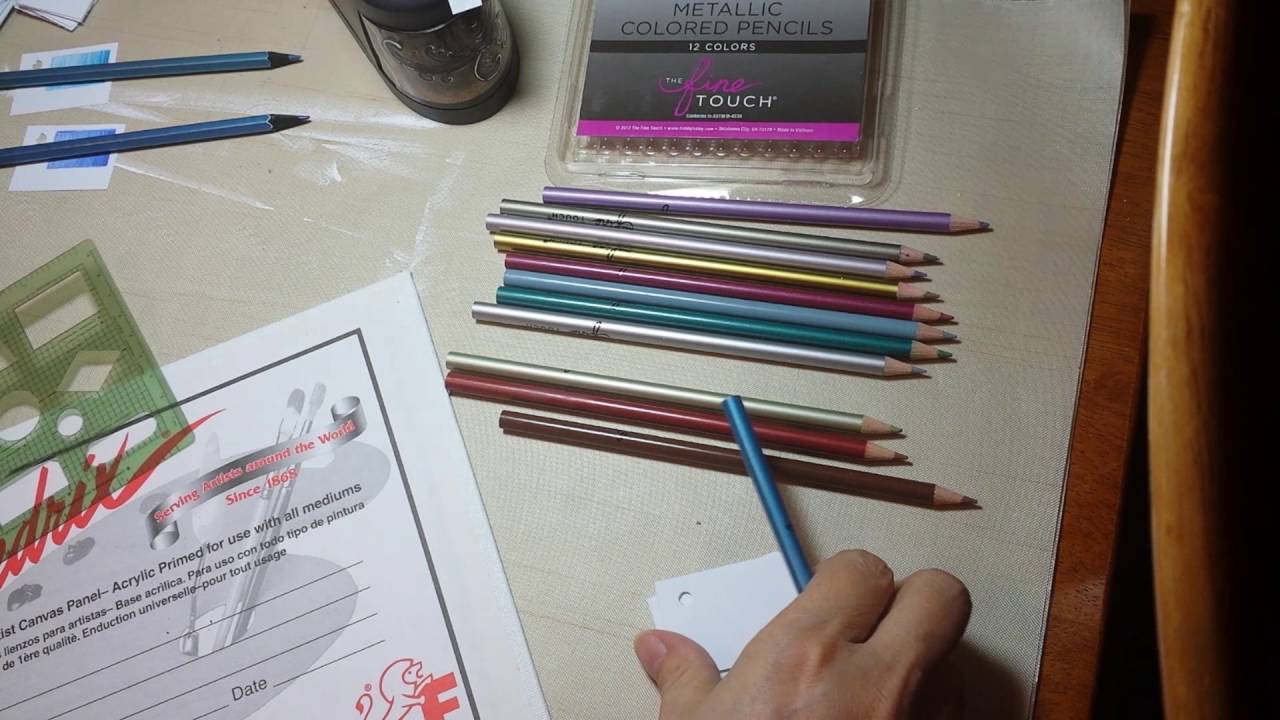 Coloring Book Metallic Pencils - YouTube