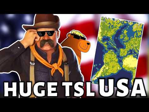 25 Player HUGE American TSL - Can Anyone Stop Me??  (Civ 6 Rough Rider Teddy Roosevelt USA)