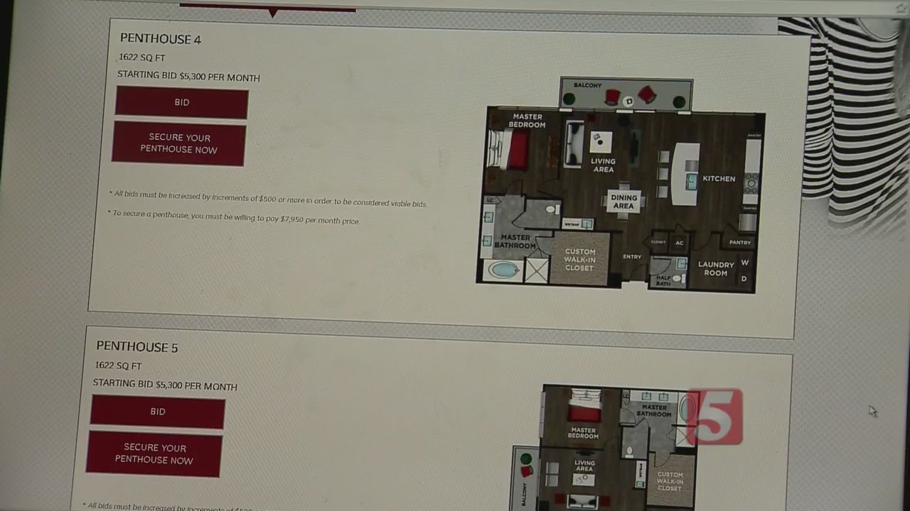 Element Music Row Apartments Up For Auction - YouTube
