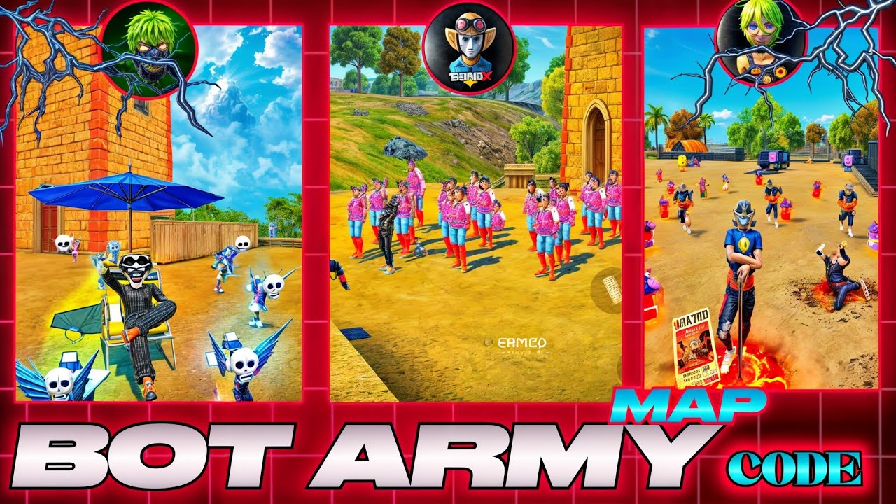 Bot Army craftland map code || Bot Army editing tutorial || BOT ARMY ...
