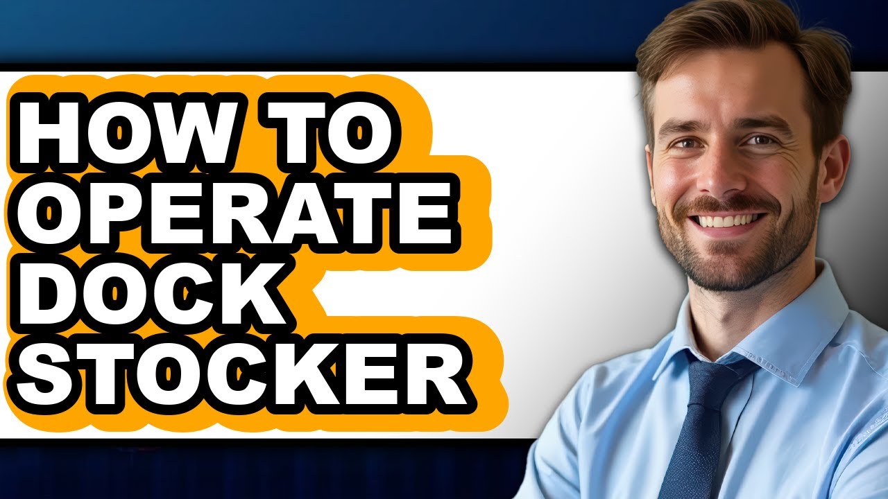 How to Operate Dock Stocker - Step by Step - YouTube