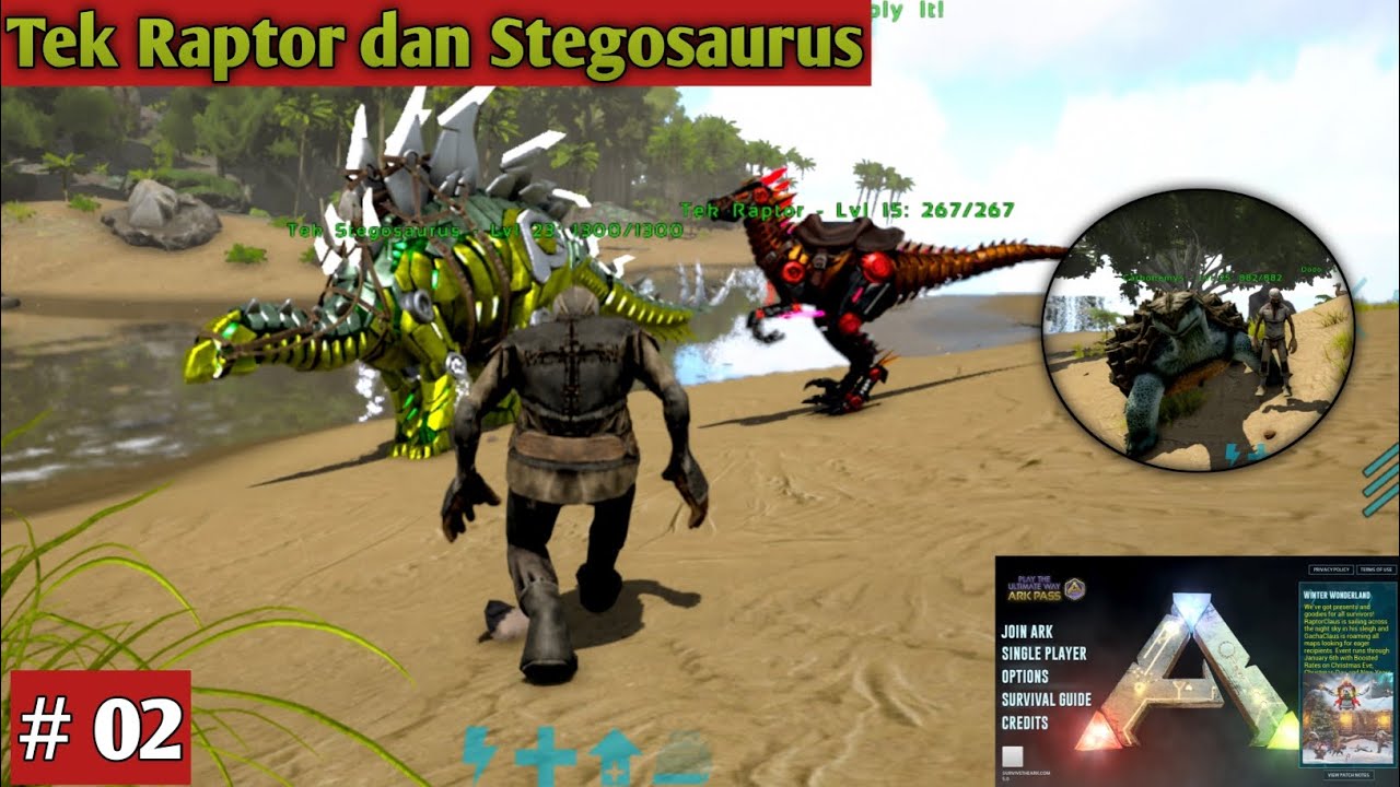 Lanjut lagi Ark UME, Tame Tek Stegosaurus dan Tek Raptor || EP02 - YouTube