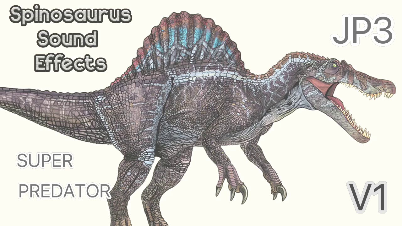 JP3 Spinosaurus sound effects V1 - YouTube