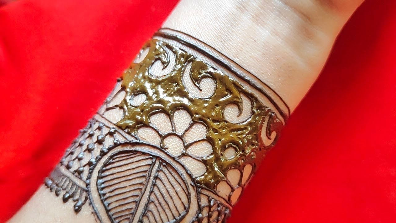 Latest front hand mehndi design||mehndi design front side||simple ...