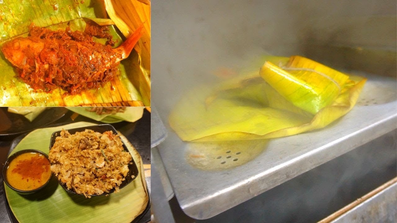 இட்லி தட்டில் வேகவைத்த வாழை இலை மீன் + Fish Kothu Parotta - Kattumaram ...