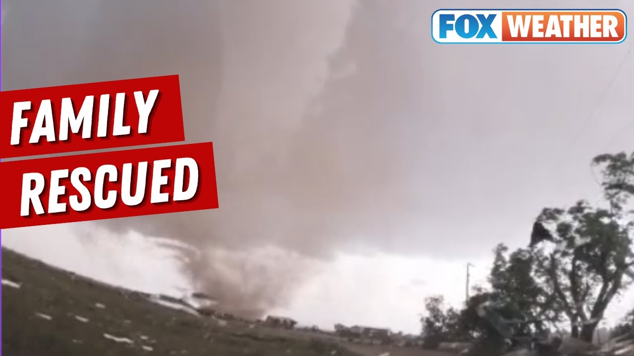 'HURRY! GET INSIDE!': Storm Chaser Rescues Family During Large Tornado ...