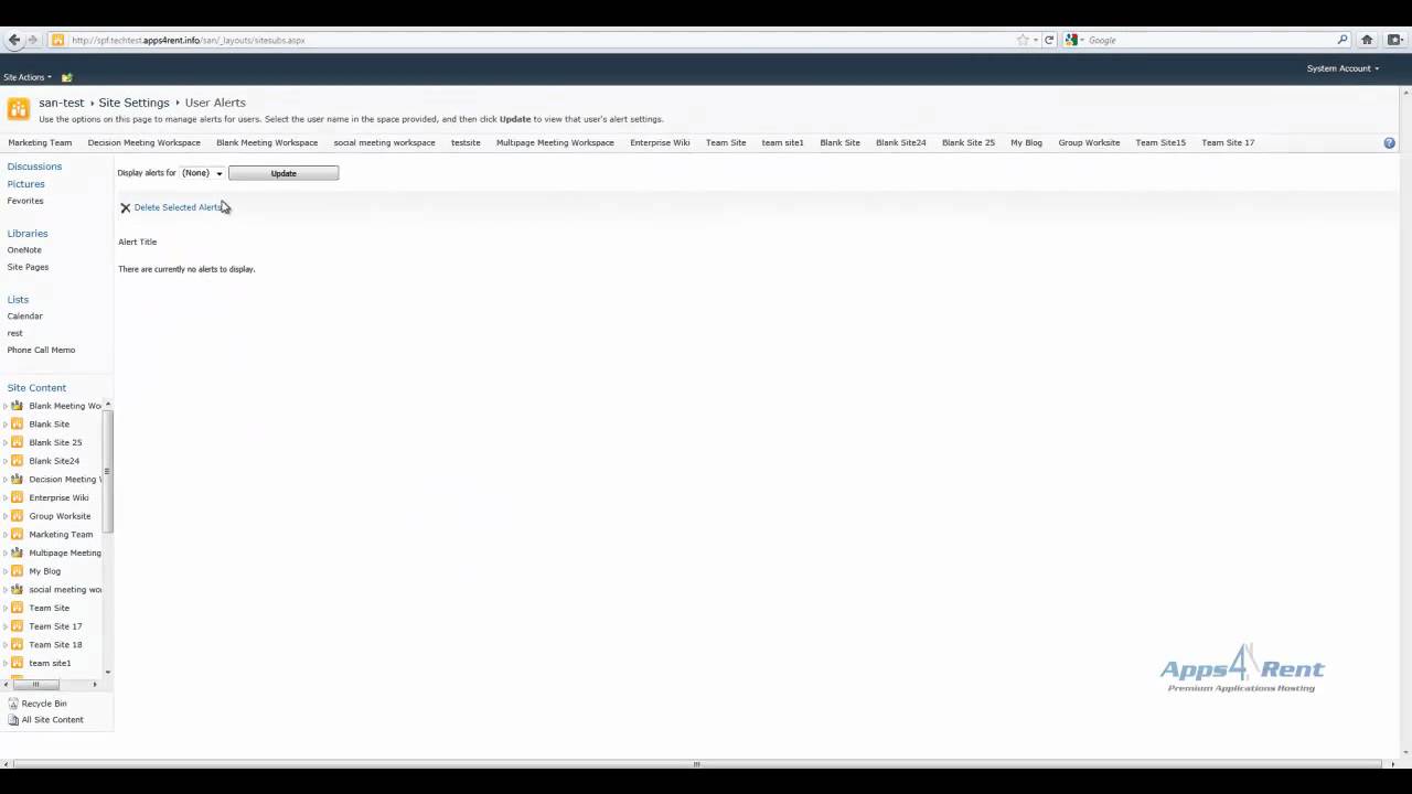 How to Sharepoint: How to cancel an alert in SharePoint - YouTube