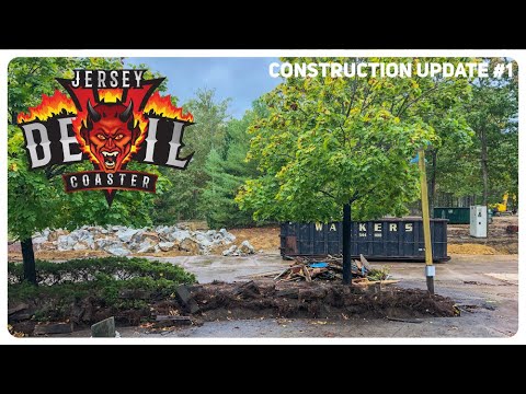 Jersey Devil Coaster Construction Update #1 - New for 2020 Six Flags ...