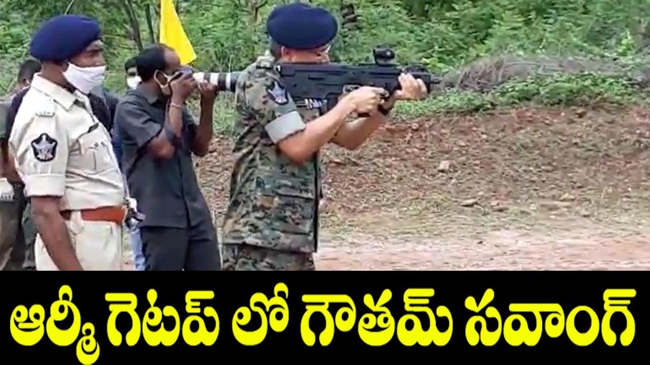 AP DGP Gautam Sawang In Army Getup At Mangalagiri APSP 6th Battalion ...