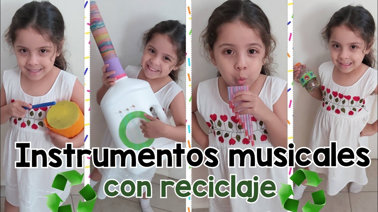 Instrumentos musicales con reciclaje - YouTube