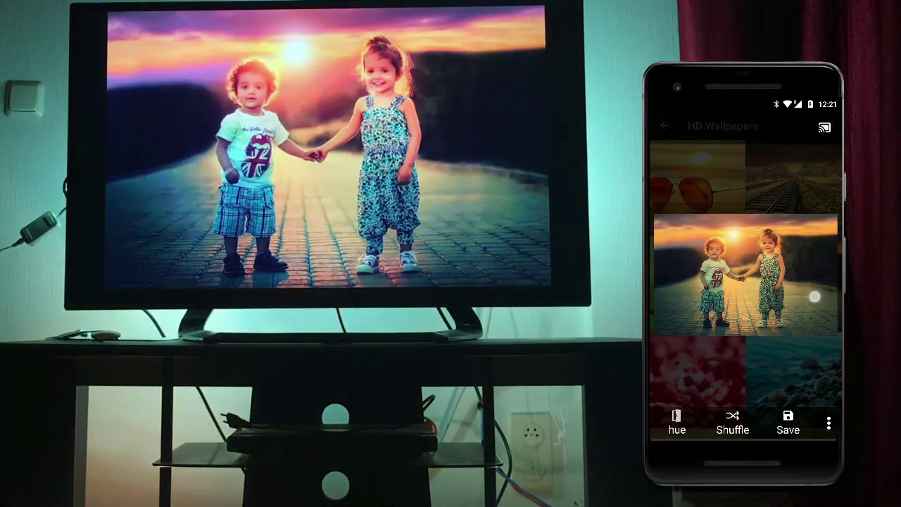 GalleryHueHello : Sync Lights with Photos + Chromecast support - YouTube
