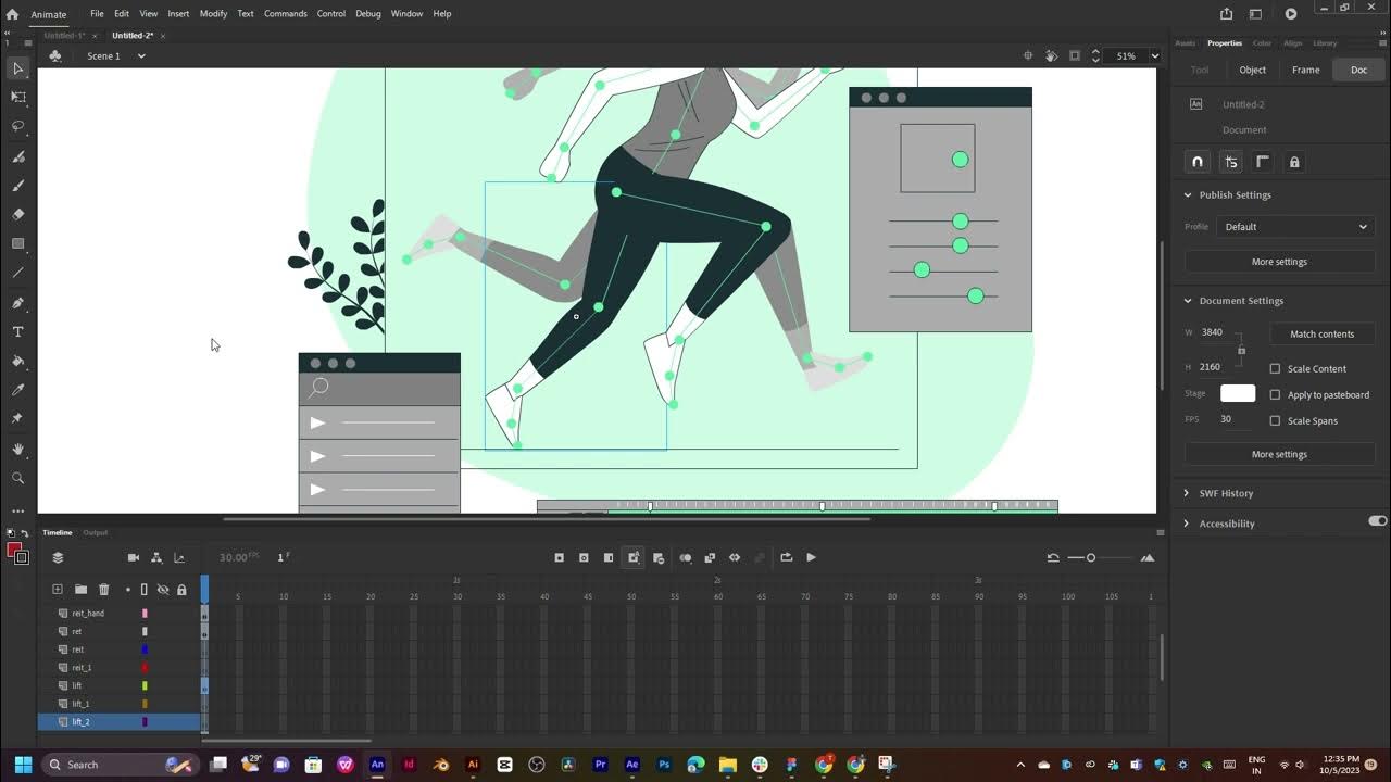 animate bone tool to after effects pan behind tool animation - YouTube