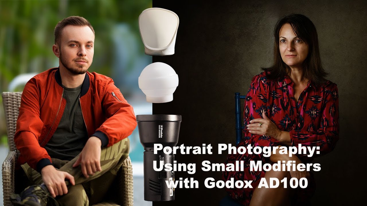 Portrait Photography Using Small Modifiers with Godox AD100 - YouTube