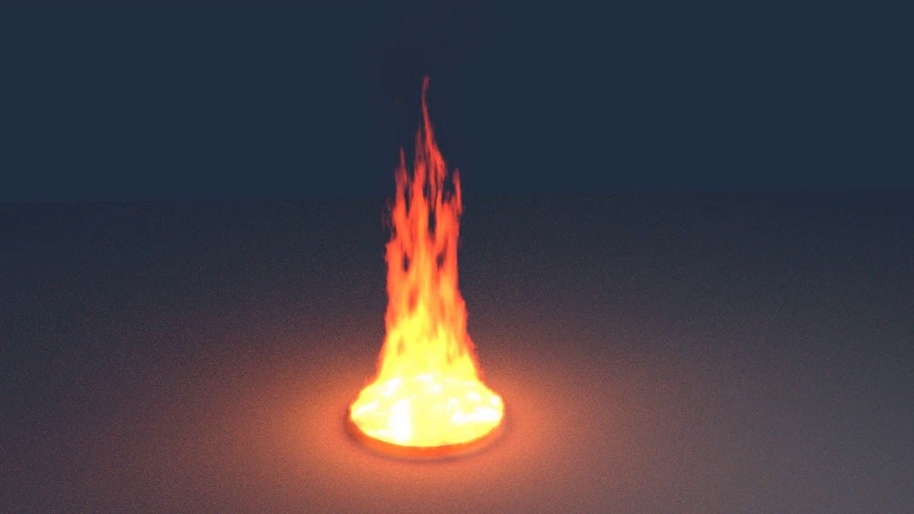 Blender 2.8 Fire Animation - Smoke Simulation - YouTube