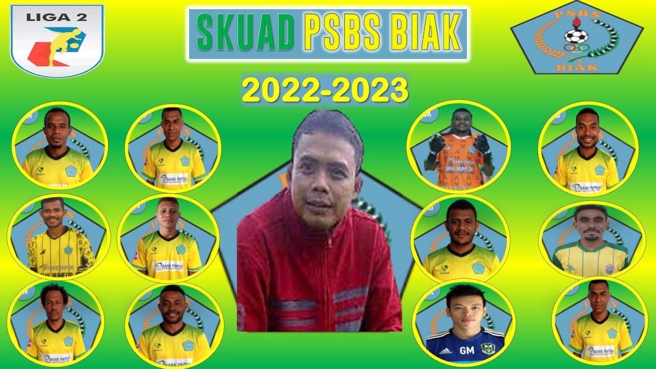 UPDATE TERBARU ! SKUAD PSBS BIAK NUMFOR MUSIM 2022-2023 / LIGA 2 ...