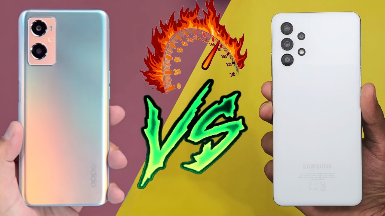 Oppo A96 vs Samsung Galaxy A32 Speed Test - YouTube