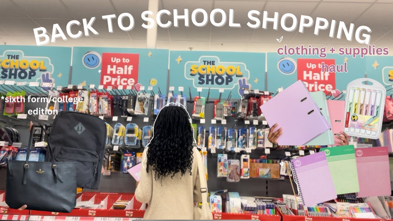 BACK TO SCHOOL HAUL 2024 || sixth form/ college edition + try on - YouTube