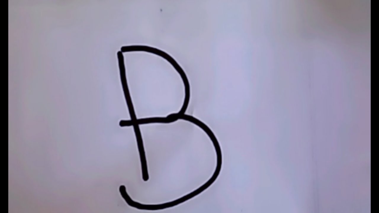 How to write B|best way to write B|stuformation - YouTube