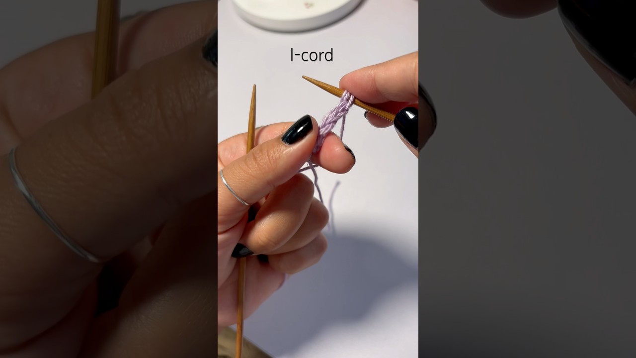 I-cord step by step 🧶 - YouTube