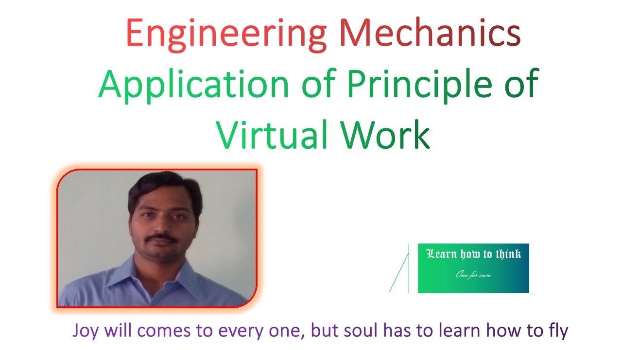 Lecture 72: Application of Virtual Work - YouTube