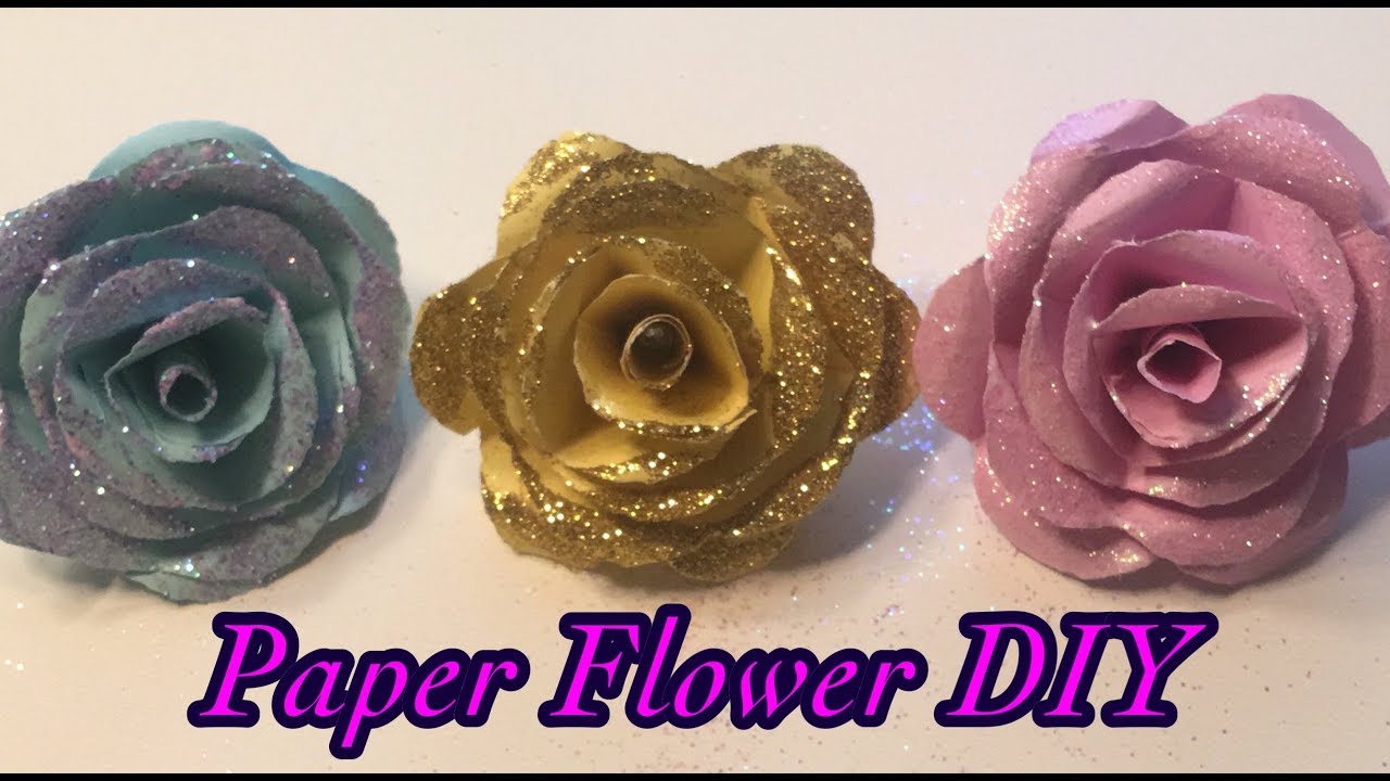 Small Paper flower DIY - YouTube