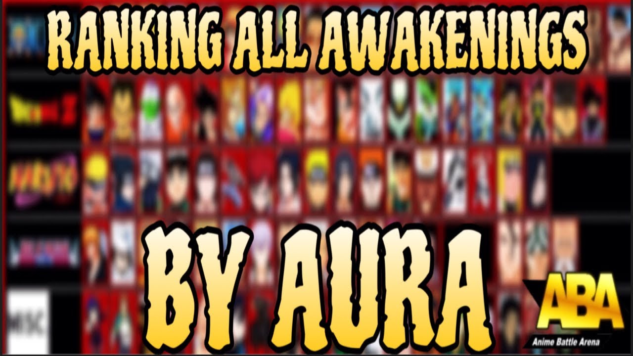 Ranking EVERY Awakening in Anime Battle Arena Based Off Aura [ABA ...