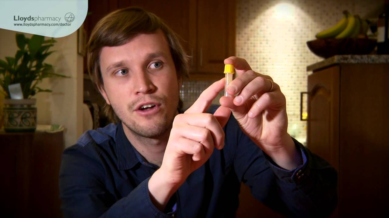 How to use a blood sample home test kit - YouTube